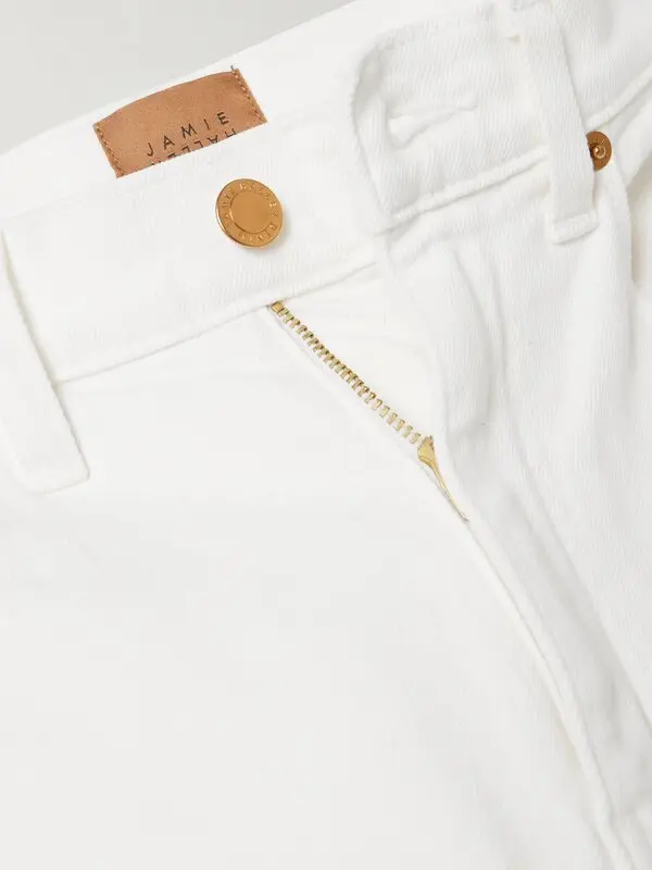 JAMIE HALLER The Kenickie High-rise Slim-fit Jeans - White