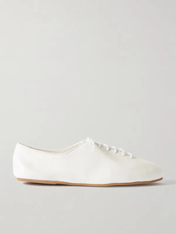 JAMIE HALLER The Jazz Slipper Leather Brogues - Neutrals