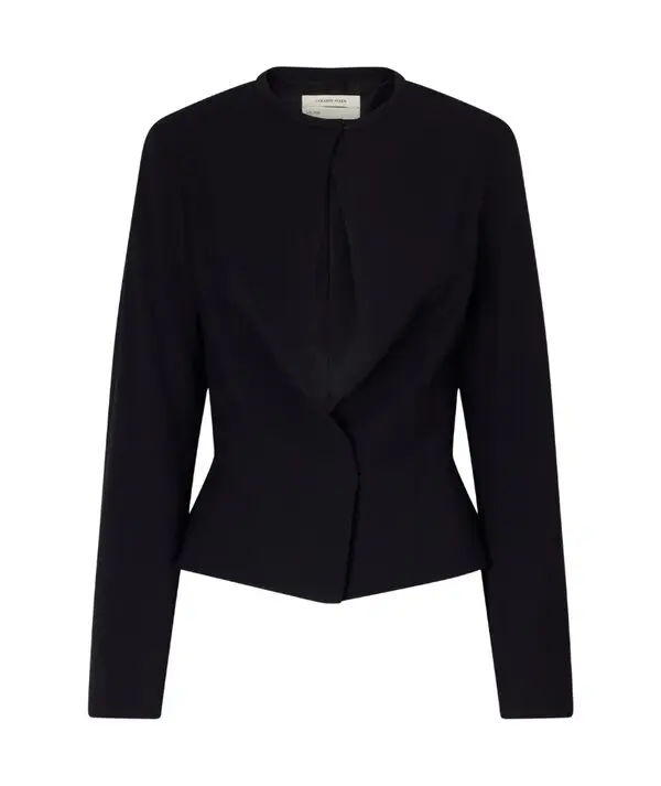 COLLEEN ALLEN Tailored Grain De Poudre Jacket - Black