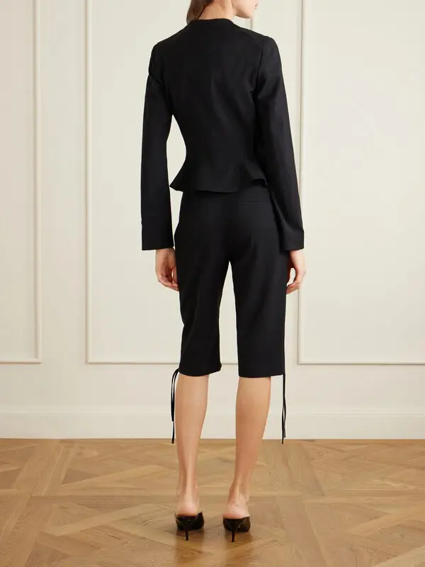 COLLEEN ALLEN Tailored Grain De Poudre Jacket