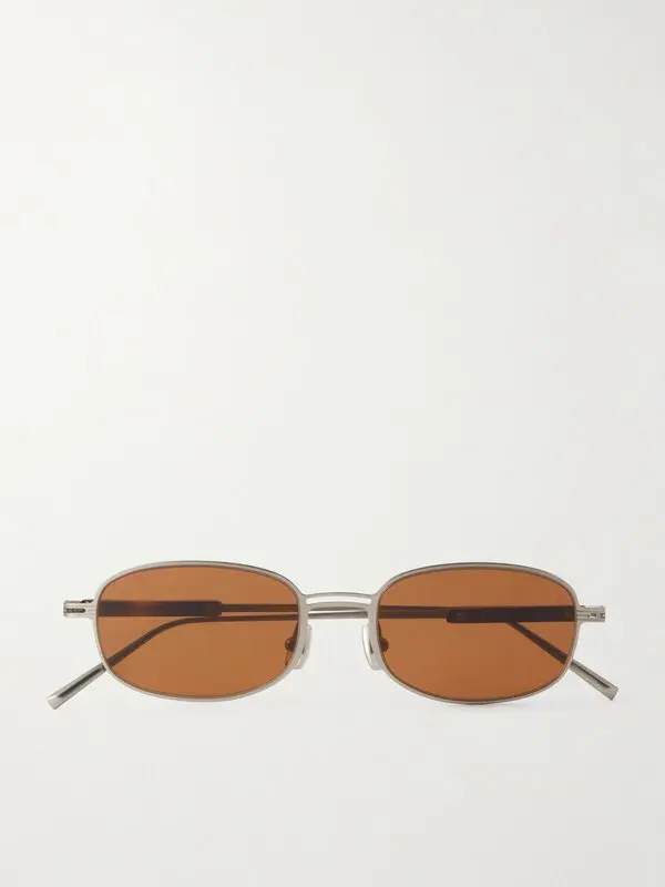 Brunello Cucinelli Square-frame -tone Sunglasses - Silver