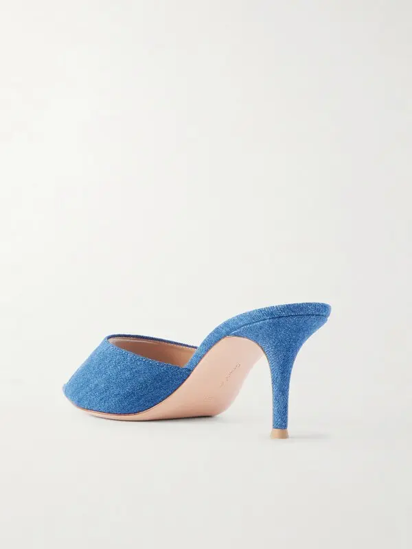 GIANVITO ROSSI Elle 70 Denim Sandals