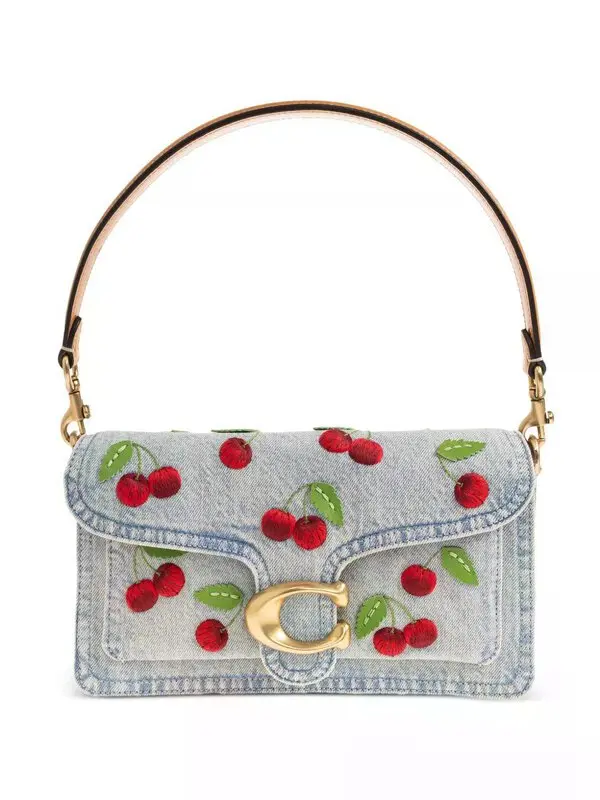 COACH 26 Tabby Shoulder Bag With Cherry Embellishments - Blue