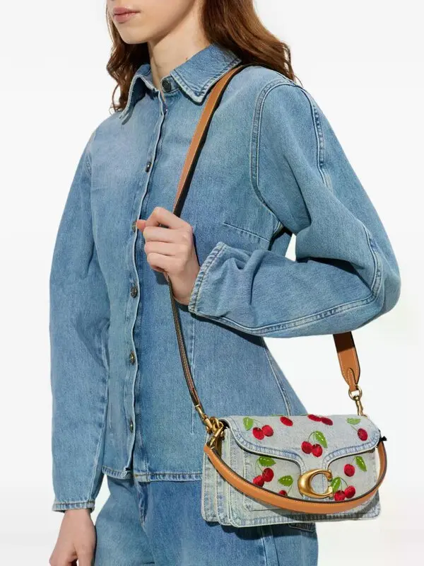 COACH 26 Tabby Shoulder Bag With Cherry Embellishments - Blue