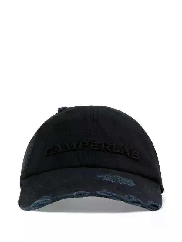 Camper Distressed Logo Cap - Black