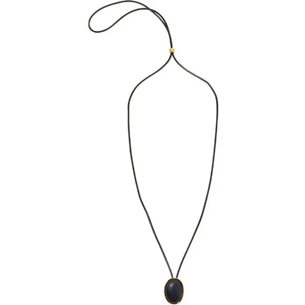 HEAVEN MAYHEM Valentina Thin Statement Necklace - Black