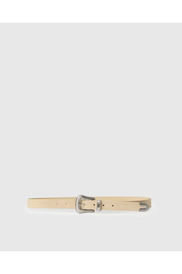 Paige Kieran Suede Belt - Denim