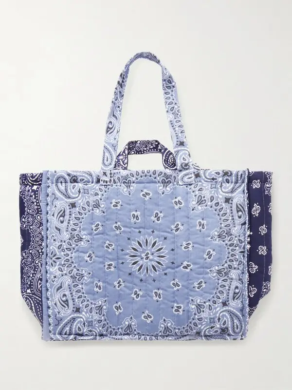 Call It By Your Name Cabas Maxi Embroidered Tote Bag - Blue