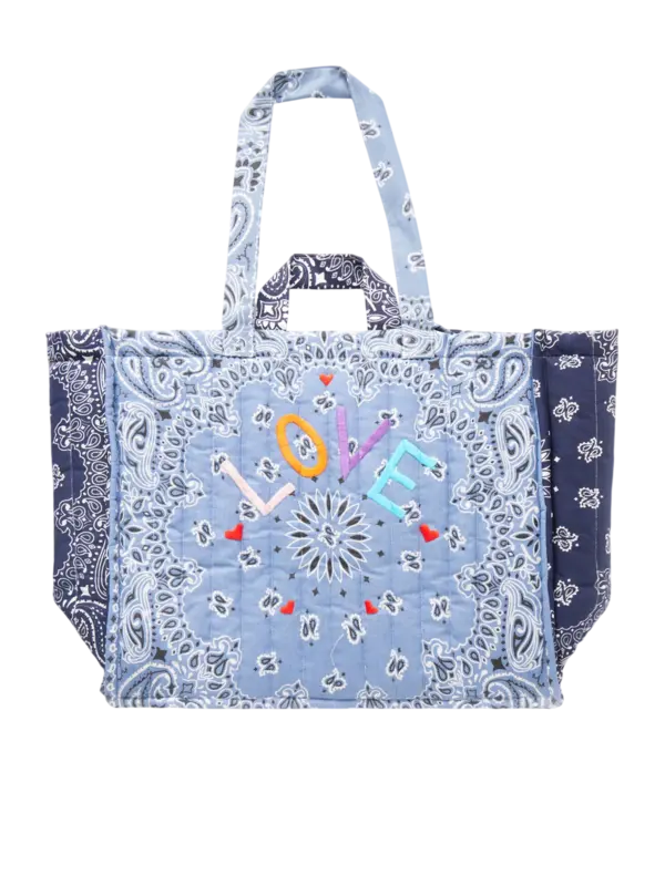 CALL IT BY YOUR NAME Cabas Maxi Embroidered Tote Bag