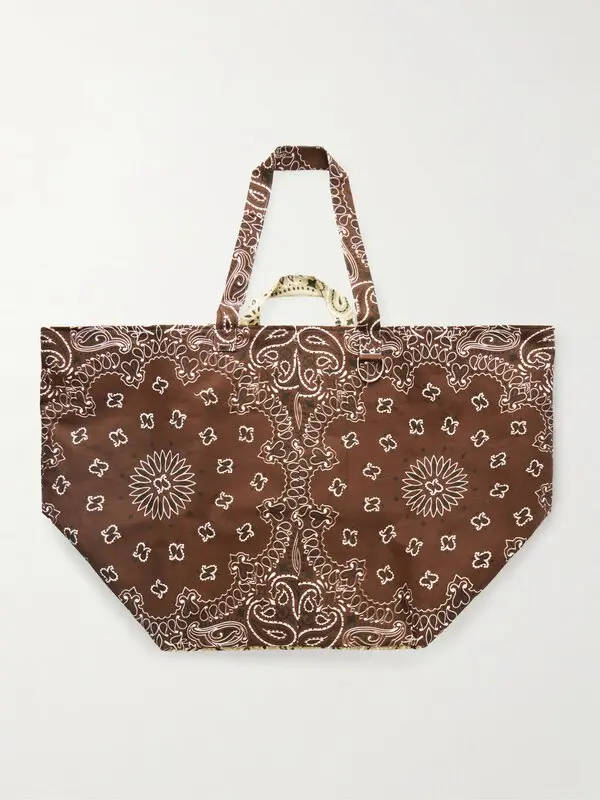 CALL IT BY YOUR NAME Maxi Basket Printed Cotton Tote
