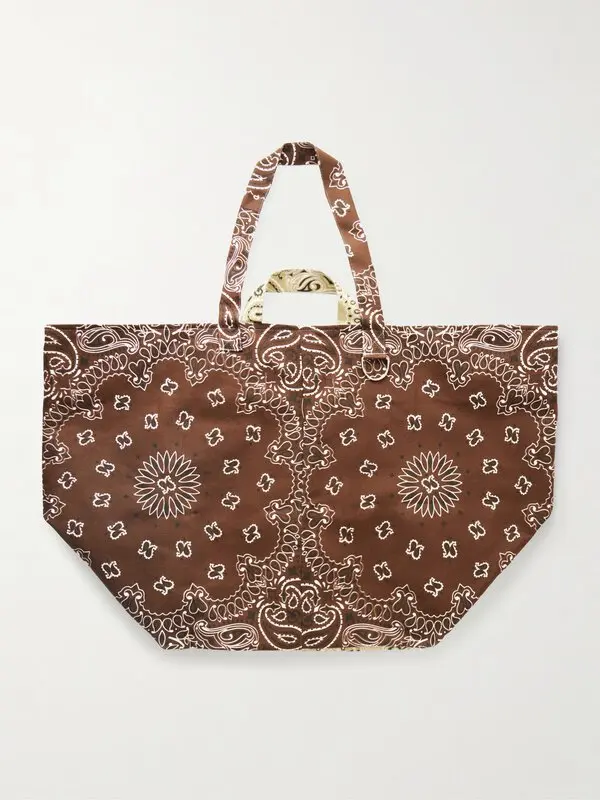 CALL IT BY YOUR NAME Maxi Basket Printed Cotton Tote