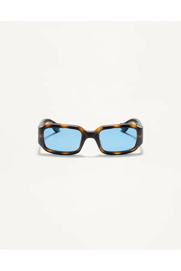 Valentino Garavani Rectangular Acetate Sunglasses - Blue