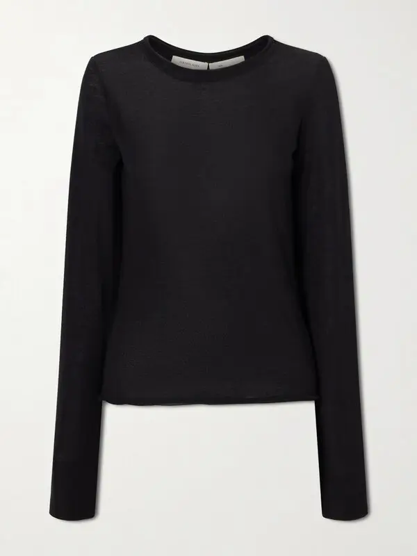 COLLEEN ALLEN Tencel Modal-blend T-shirt - Black