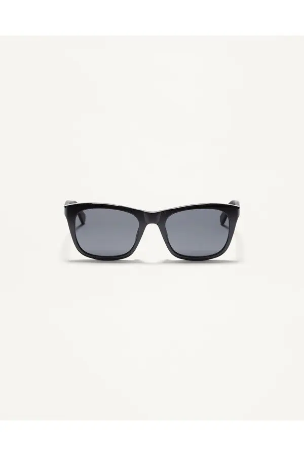 Valentino Garavani Rectangular Acetate Eyewear - Black