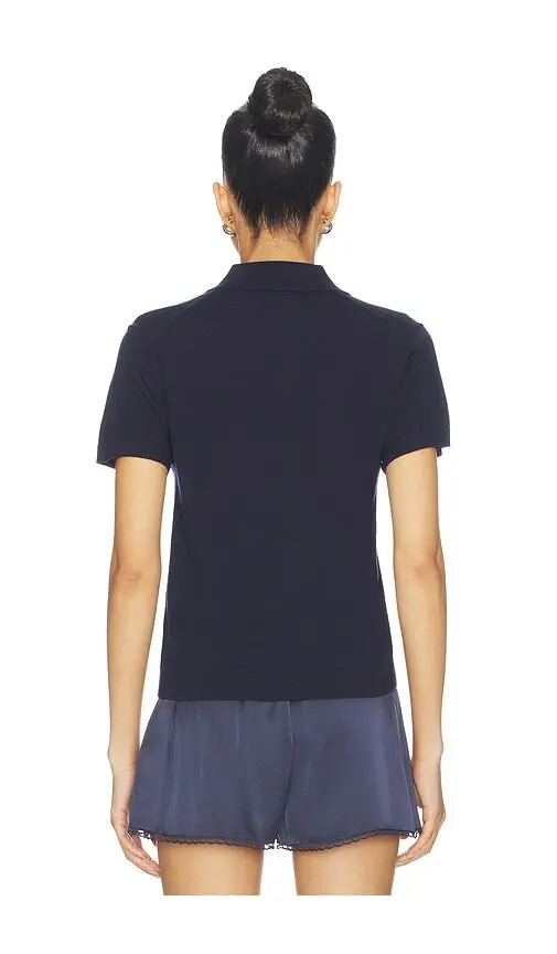 LESET Short Sleeve Merino Wool Polo
