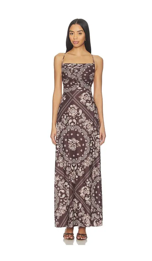Agua Bendita X Arista Maxi Dress - Brown