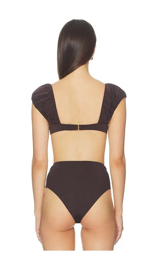 Agua Bendita X Lupita Bikini Top - Chocolate