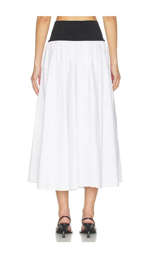 Polo Ralph Lauren Midi A-line Poplin Skirt