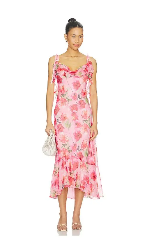 Astr The Label Nissa Dress - Pink Floral