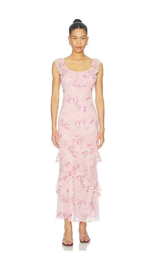 Astr The Label Laisha Dress - Pink Floral