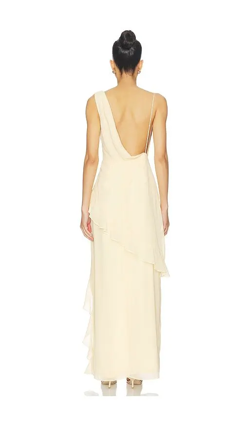 Amanda Uprichard Ella Rose Maxi Dress - Cornsilk