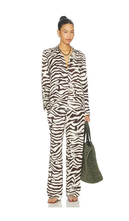 Rails Saige Top - Espresso Zebra