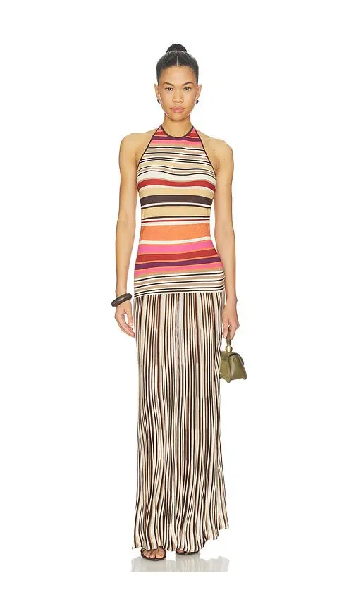 Faithfull The Brand Maretta Maxi Dress - Murano Stripe