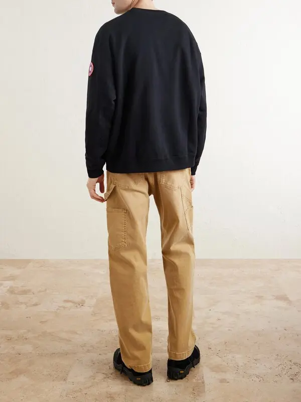 Canada Goose Rove Logo-embroidered Cotton-jersey Sweater