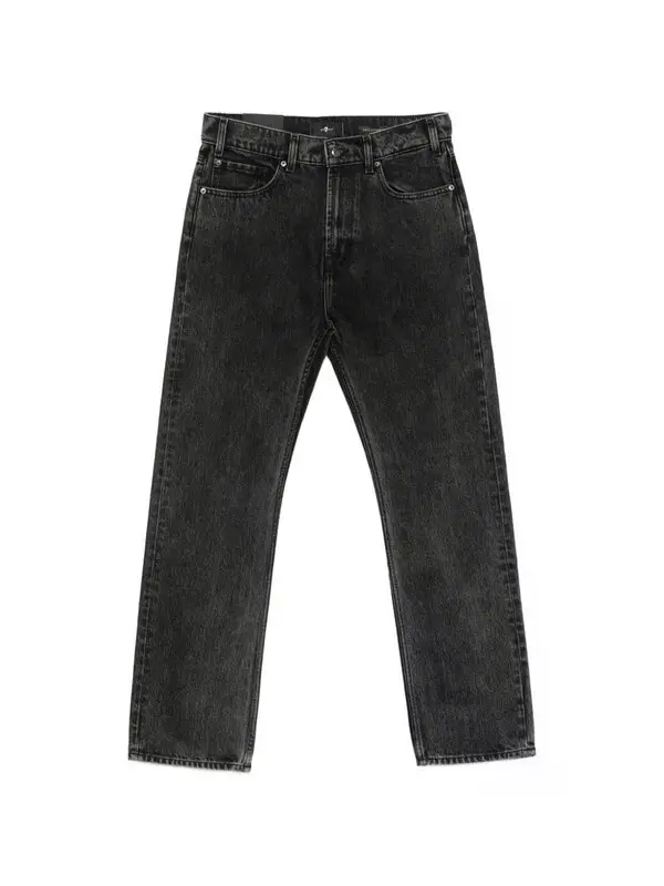 7 For All Mankind Straight-leg Jeans - Grey