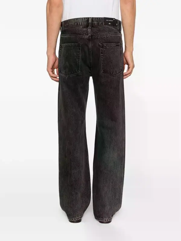 7 For All Mankind Straight-leg Jeans - Grey