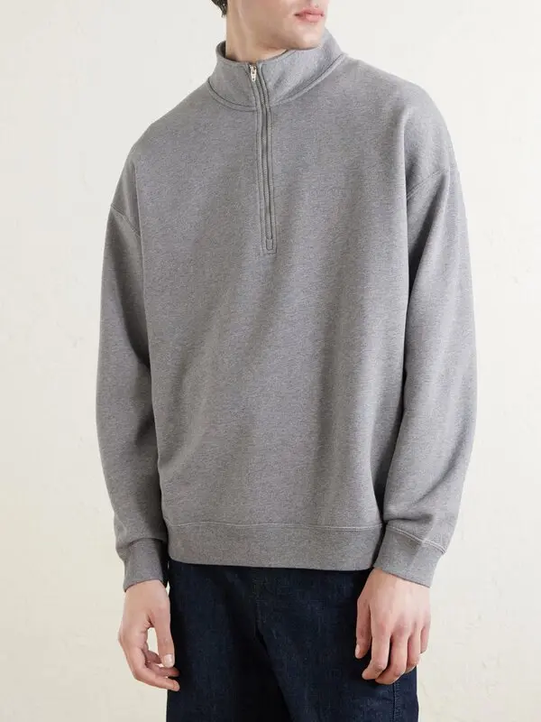 Canada Goose Rove Half-zip Cotton-jersey Sweater