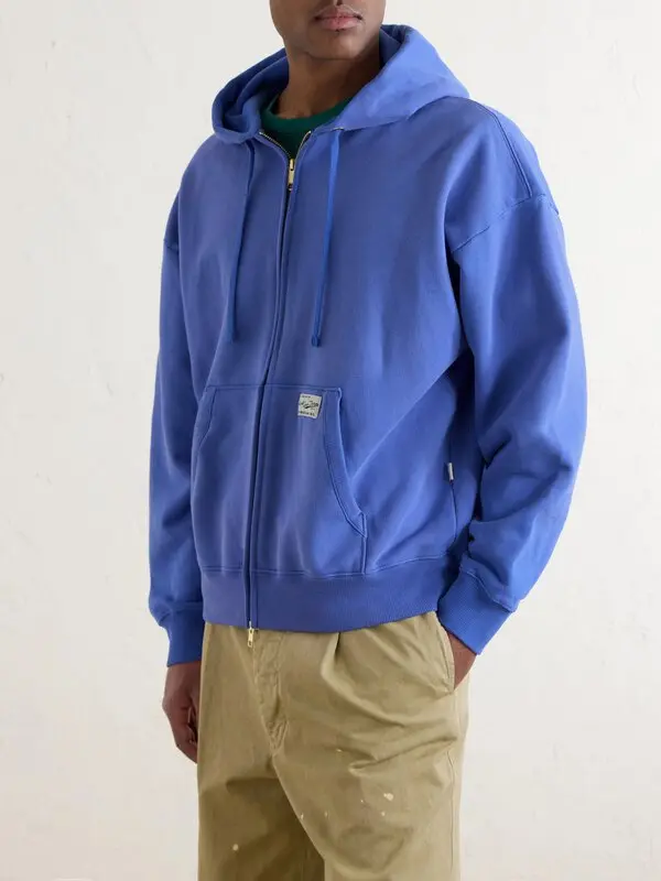Aimé Leon Dore Cotton-jersey Zip-up Hoodie