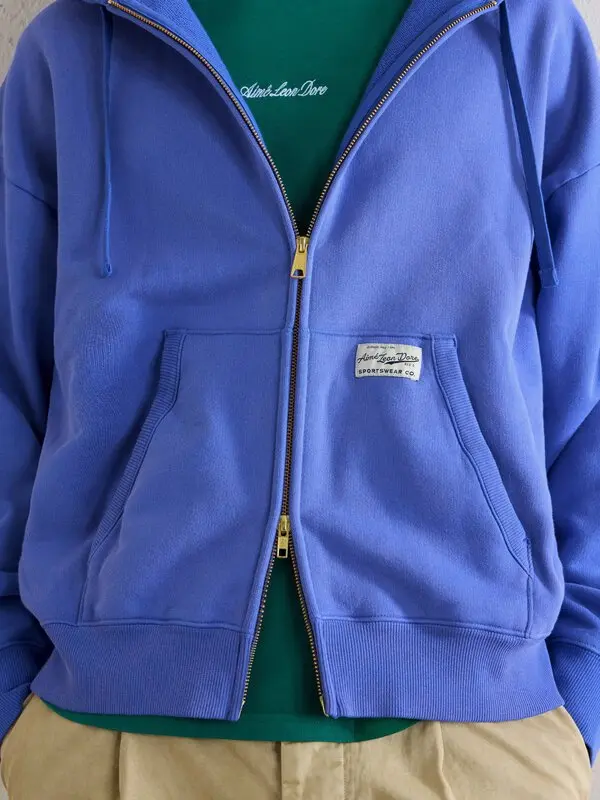 Aimé Leon Dore Cotton-jersey Zip-up Hoodie