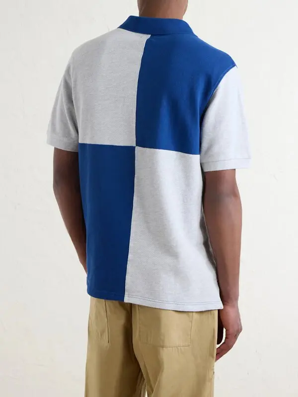 Aimé Leon Dore Logo-embroidered Colour-block Cotton-piqué Polo Shirt
