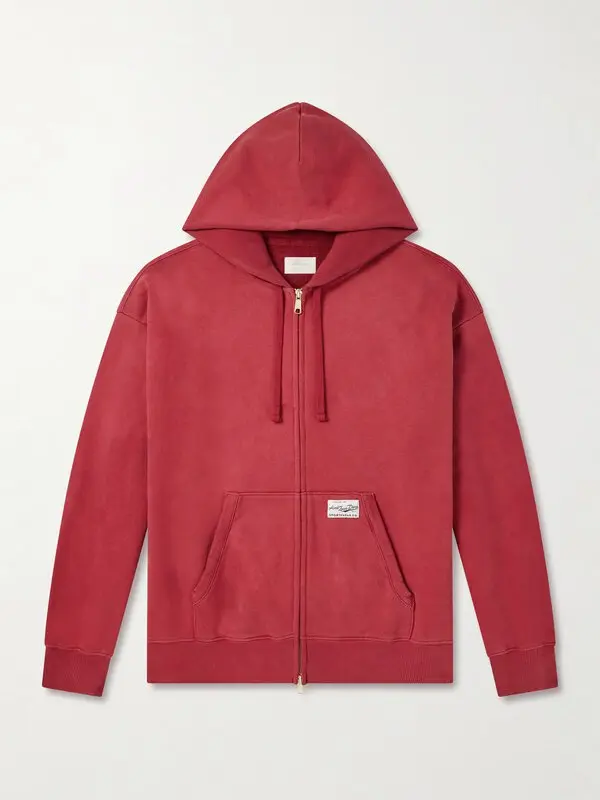 Aimé Leon Dore Cotton-jersey Zip-up Hoodie