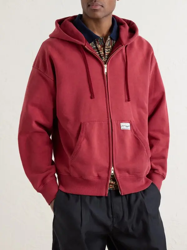 Aimé Leon Dore Cotton-jersey Zip-up Hoodie