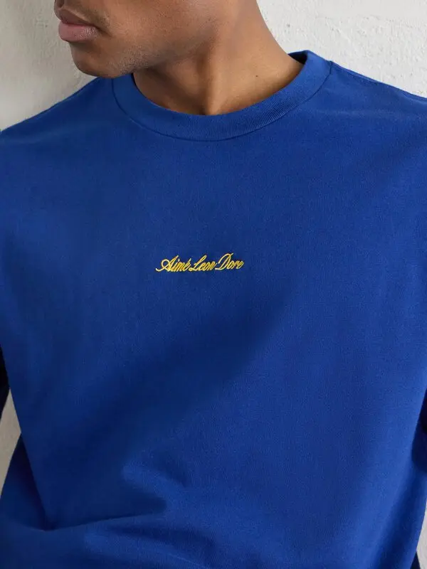 Aimé Leon Dore Logo-embroidered Cotton-jersey T-shirt