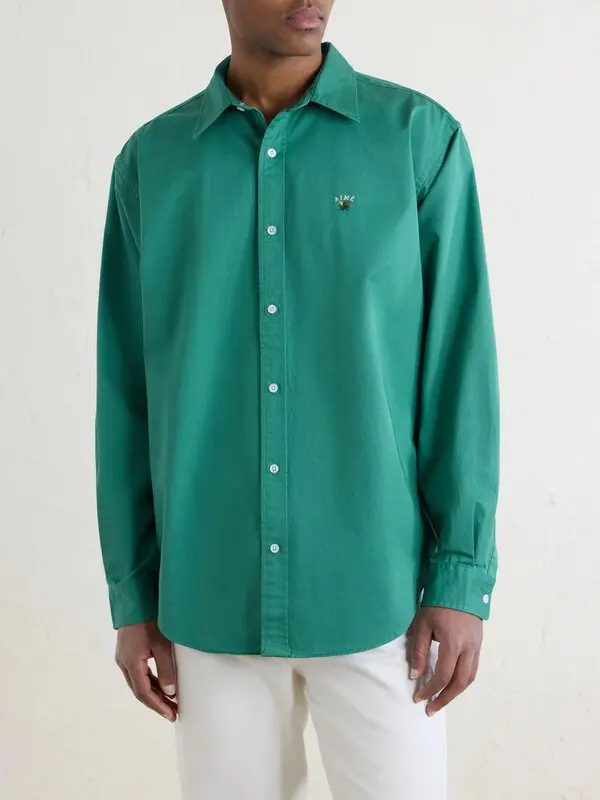 Aimé Leon Dore Logo-embroidered Cotton Shirt