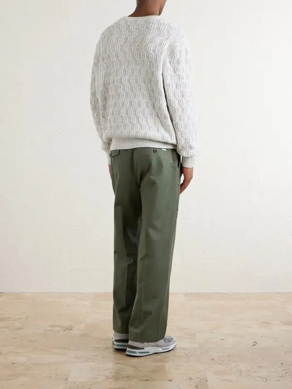 Aimé Leon Dore Cable-knit Cotton-blend Sweater