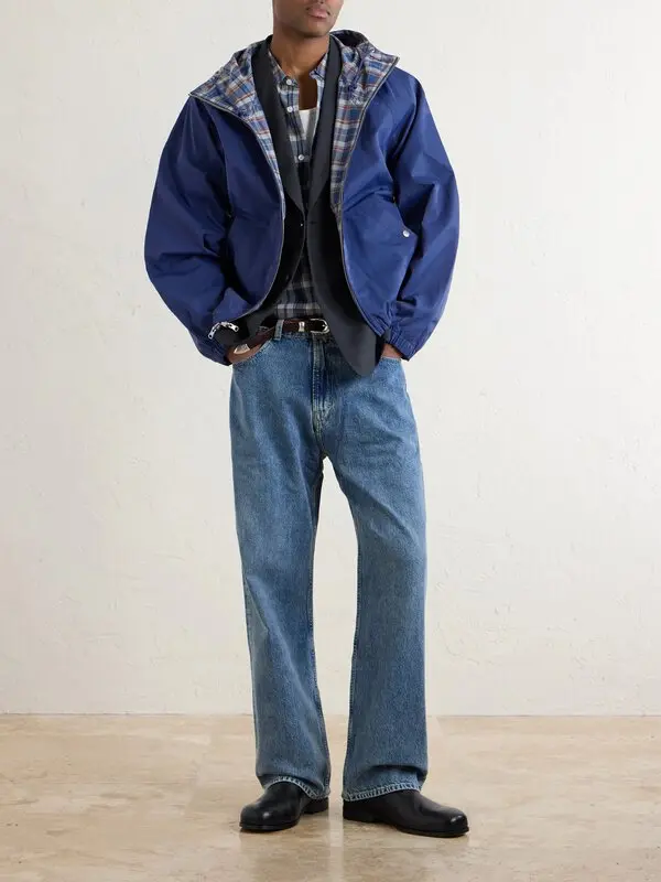 Aimé Leon Dore Reversible Checked Windbreaker Jacket
