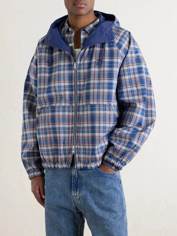 Aimé Leon Dore Reversible Checked Windbreaker Jacket