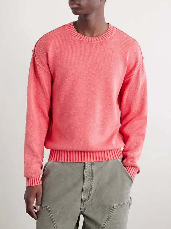 Aimé Leon Dore Cotton Sweater - Red