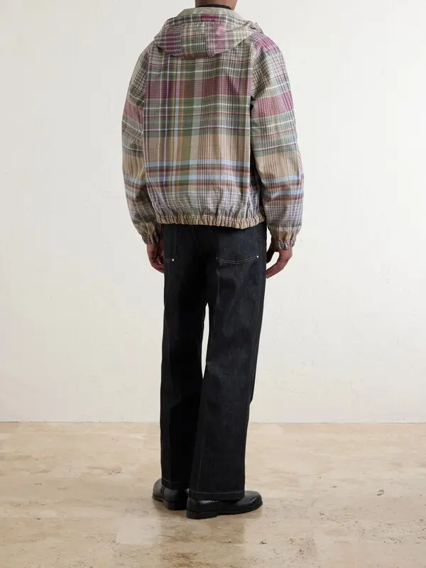 Aimé Leon Dore Reversible Checked Shell Windbreaker Jacket