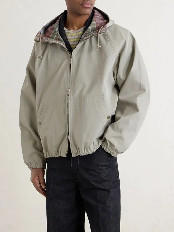 Aimé Leon Dore Reversible Checked Shell Windbreaker Jacket