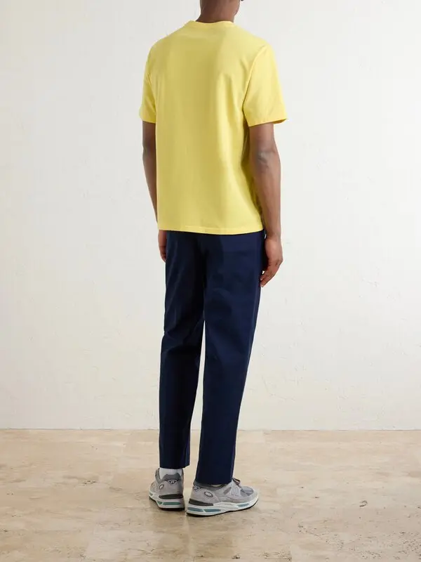 Aimé Leon Dore Straight-leg Pleated Cotton Trousers