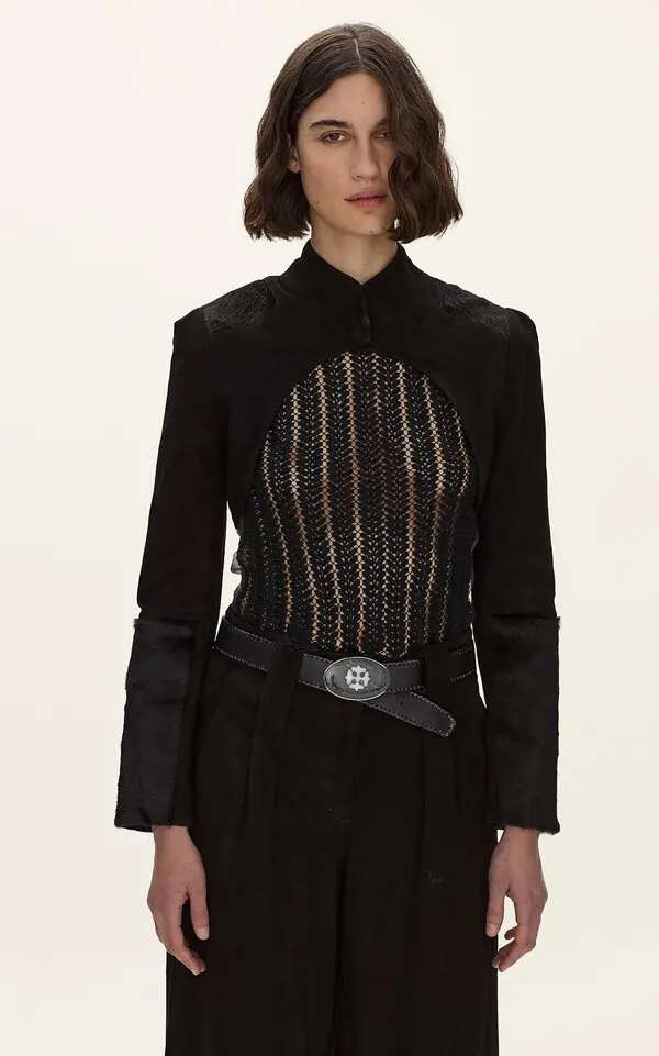 CURATORIA Oval Cruz Belt - Black
