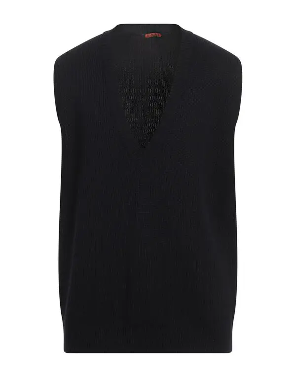 Barena Venezia Midnight Virgin Wool Sleeveless V-neck Sweater