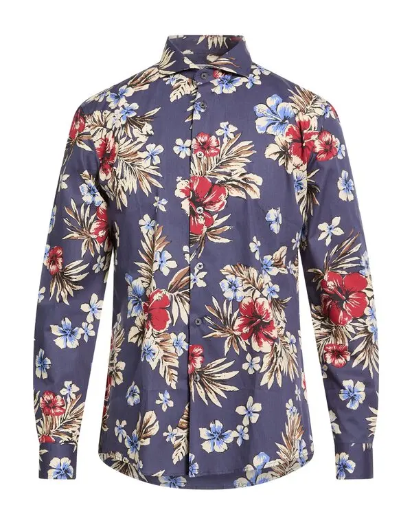 DANIELE ALESSANDRINI Shirt Size Cotton - Blue