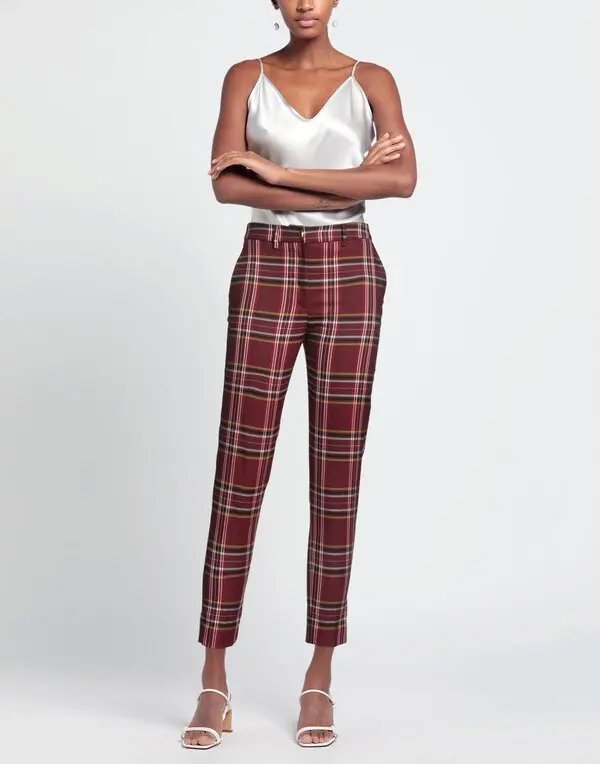 Liu Jo Tartan Stretch Chinos