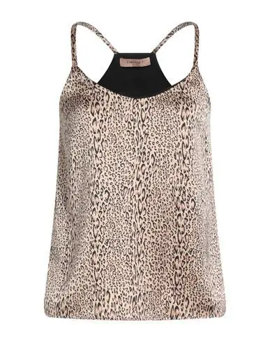 TWINSET Leopard Print Polyester Top